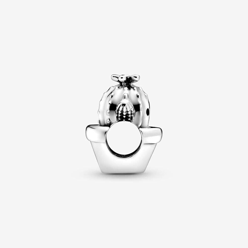 PANDORA Free Hugs Cactus, Black & Pink Enamel