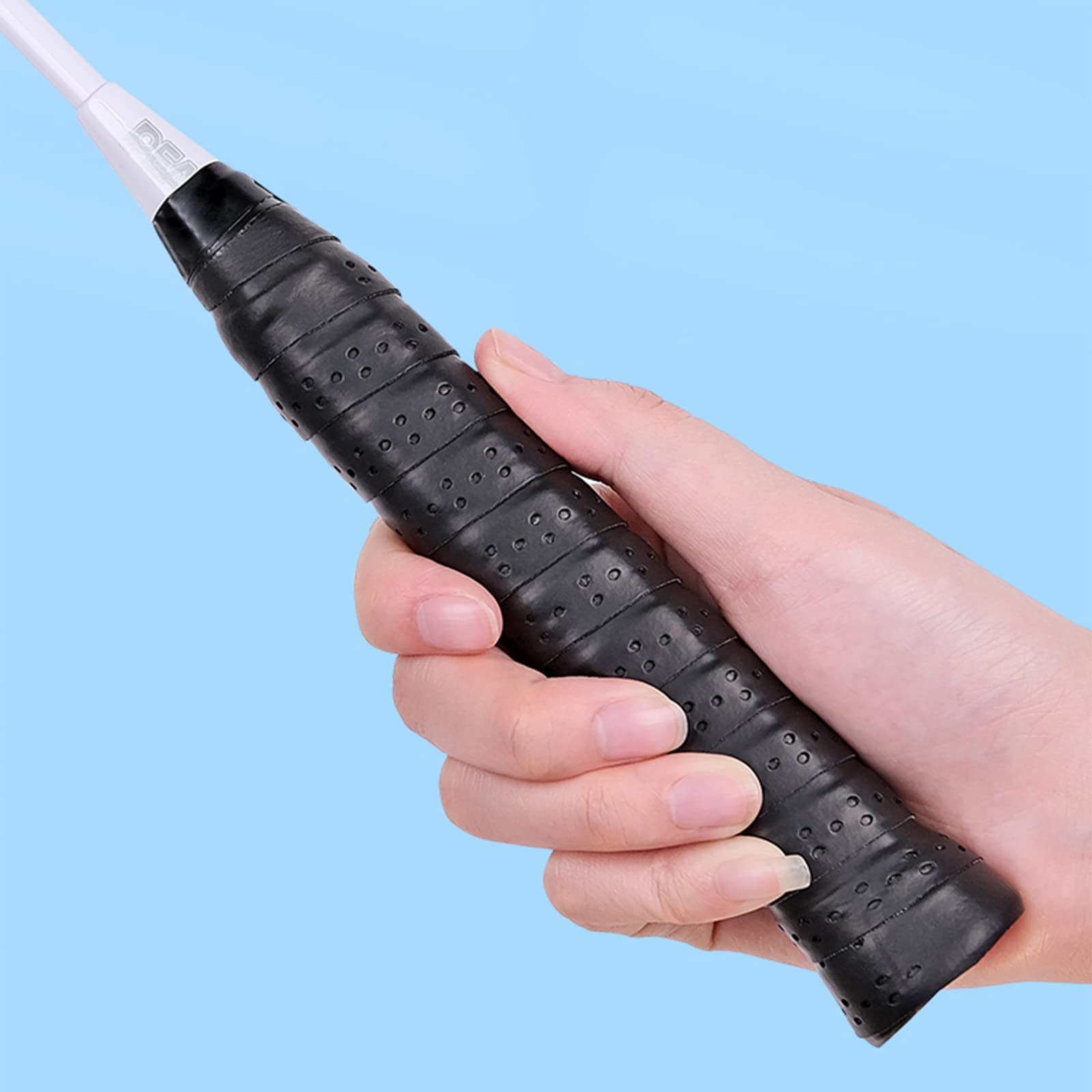 Tennis Badminton Racket Grip, New Racket Grip Anti Slip Perforatedwith Damping Ridges (5 Colors)