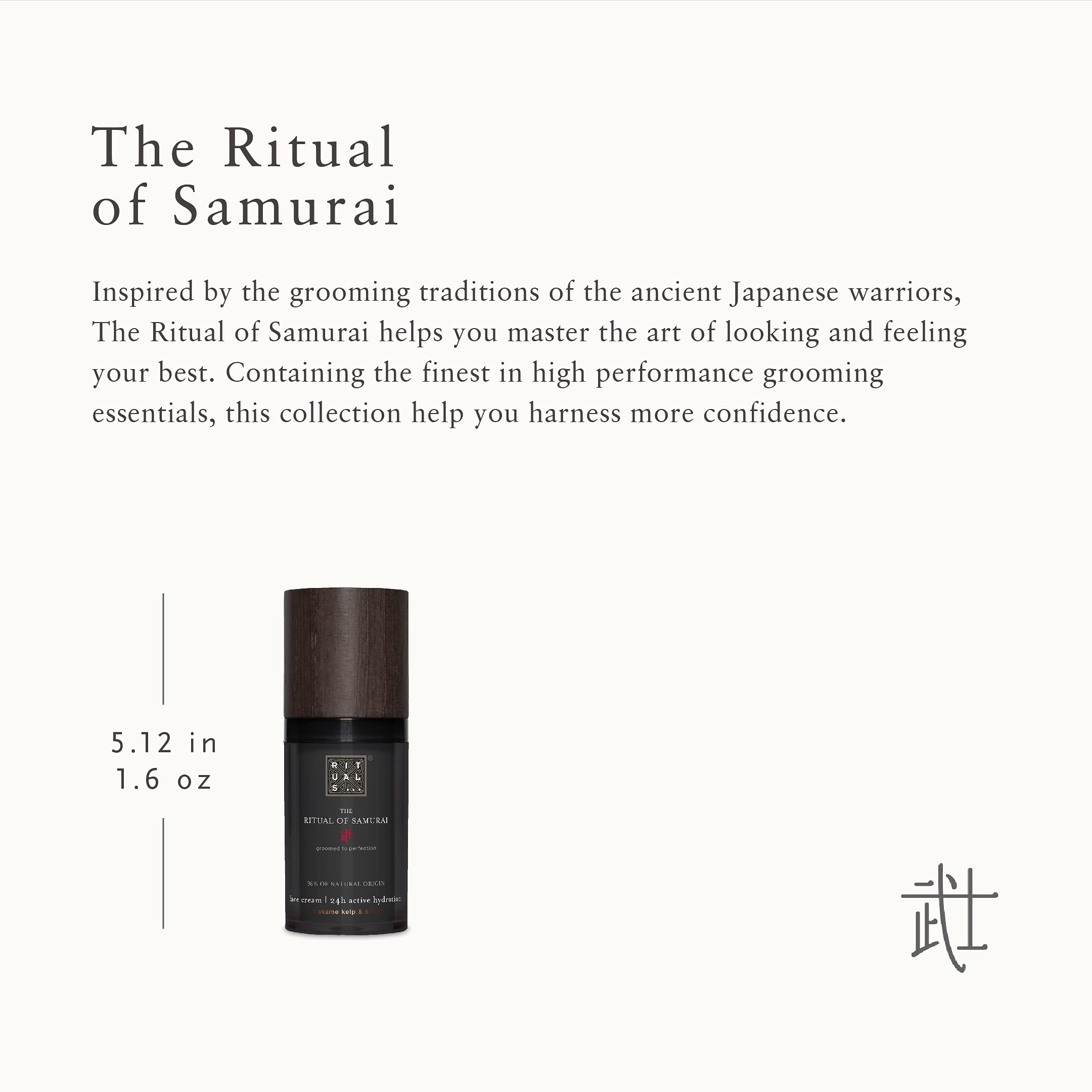 RITUALS The Ritual of Samurai Face 24h Active Hydration Face Cream with Kelp - 1.6 Fl Oz