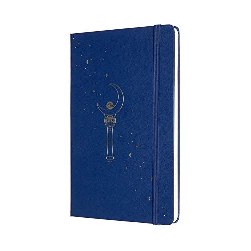Moleskine Limited Edition Sailor Moon Notebook, Hard Cover, Large (5" x 8.25"), Ruled/Lined, Sceptre, 240 Pages