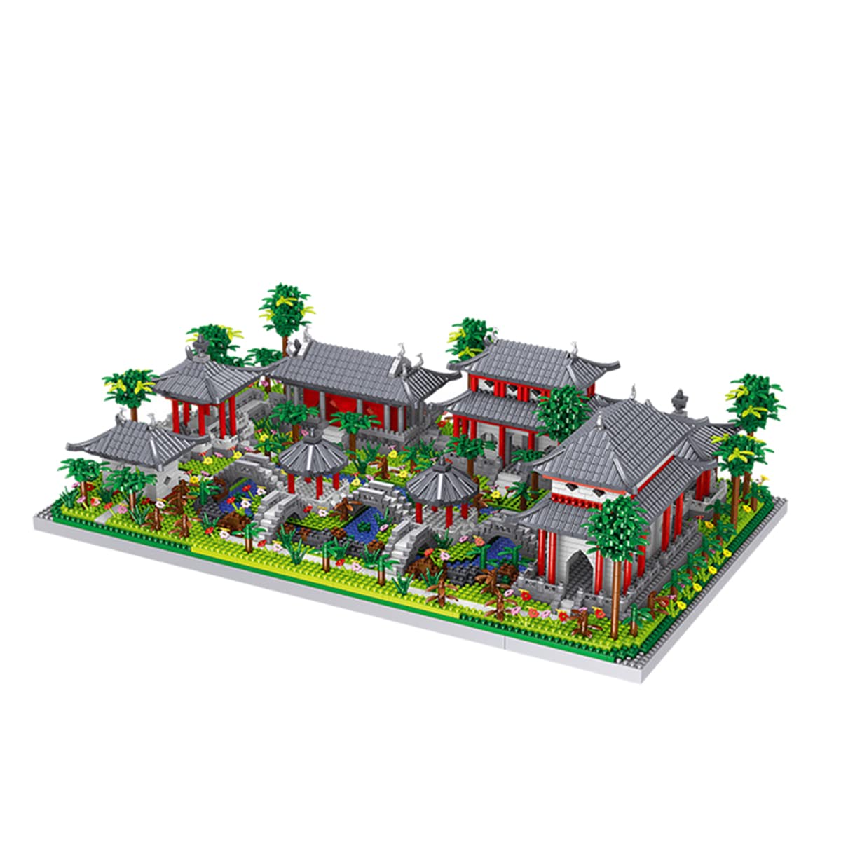 YiChange Micro Mini Building Blocks Sets, The Classical Gardens of Suzhou Chinese Architecture Toys Gift for Kid and Adult (Backyard (4,174 PCS))