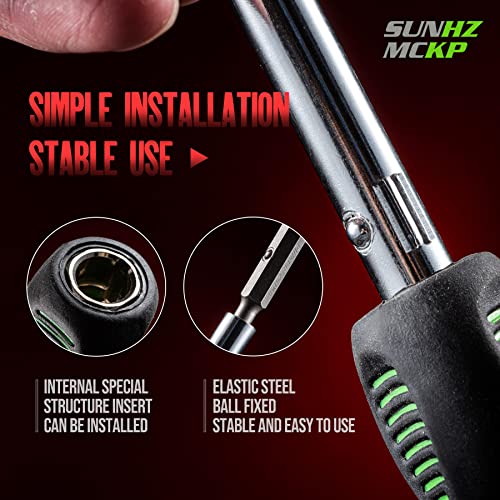 SUNHZMCKP 8 in 1 Screwdriver, Portable multi-purpose screwdriver set,High-Strength Bits, Phillips, Slotted, Torx,Suitable for outdoor and daily repair tools,The best tool gift