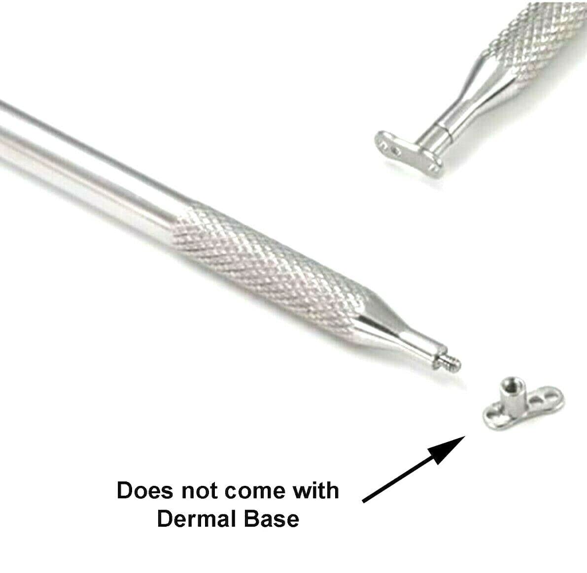 STEEL DERMAL ANCHOR BASE INSERTION TOOL INTERNALLY THREADED SCREW BODY PIERCING Style 88888-66
