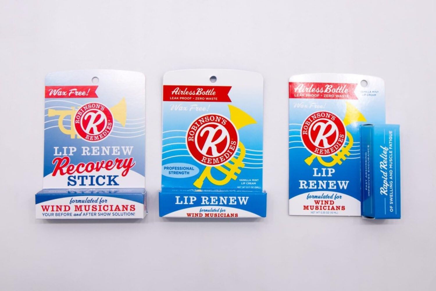 Robinson's Remedies: Lip Renew Formulated for Wind Musicians (10 mL Airless Bottle)