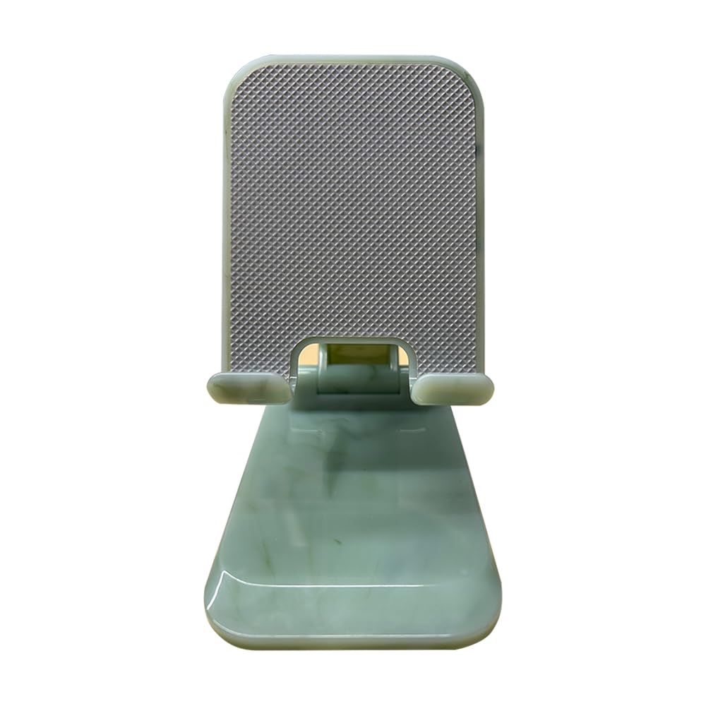 Mayten iPhone Stand Foldable Cell Phone Stand for Desk, Desktop Phone Holder Cradle Compatible with iPhone 15/14/13/12 Pro Max Plus Mini& All Phones, iPad and Tablets-White
