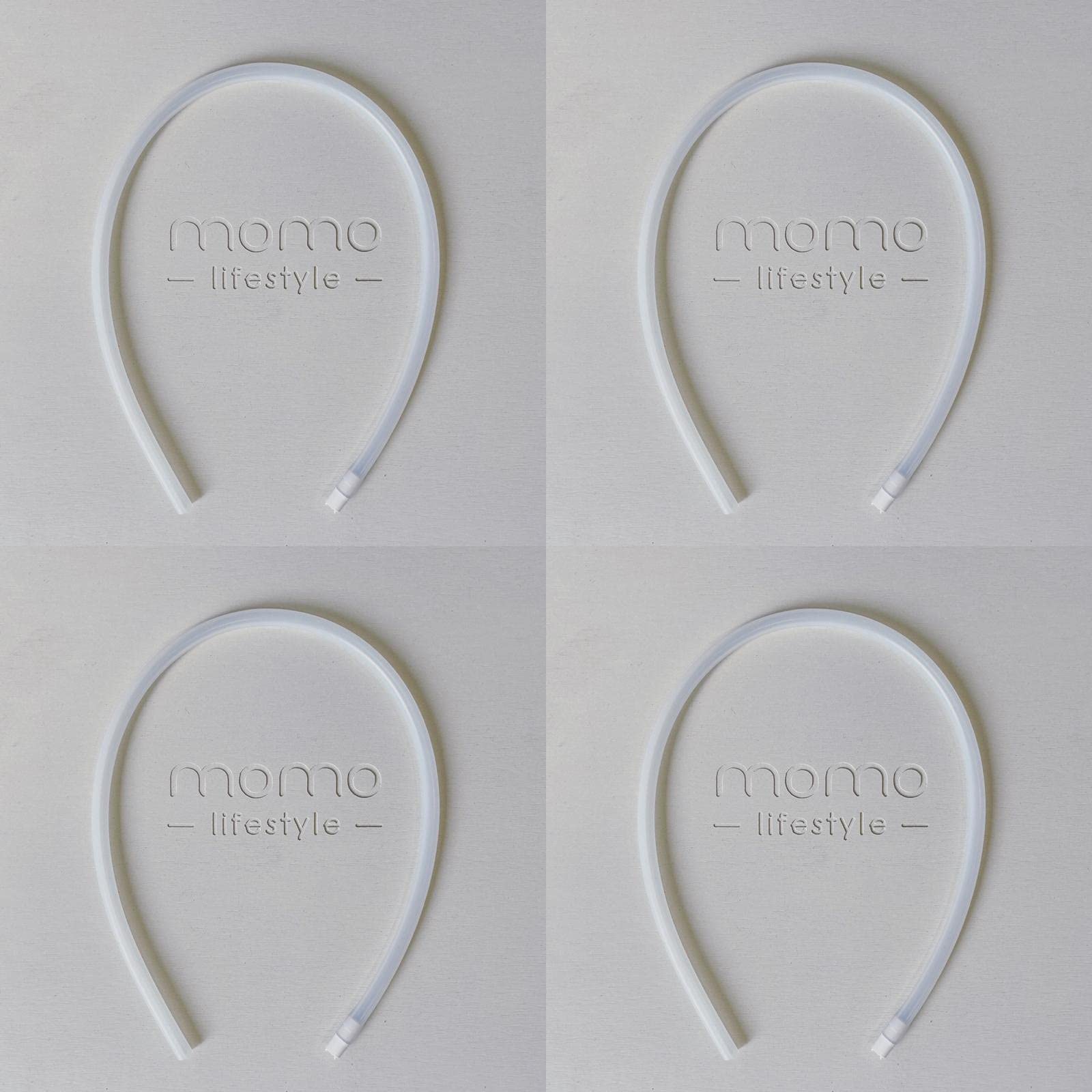 Momo Lifestyle Silicone Tubing Hose Automatic Water Dispenser 5 Gallon Bottle Replacement Tube BPA Free (4 Pack)