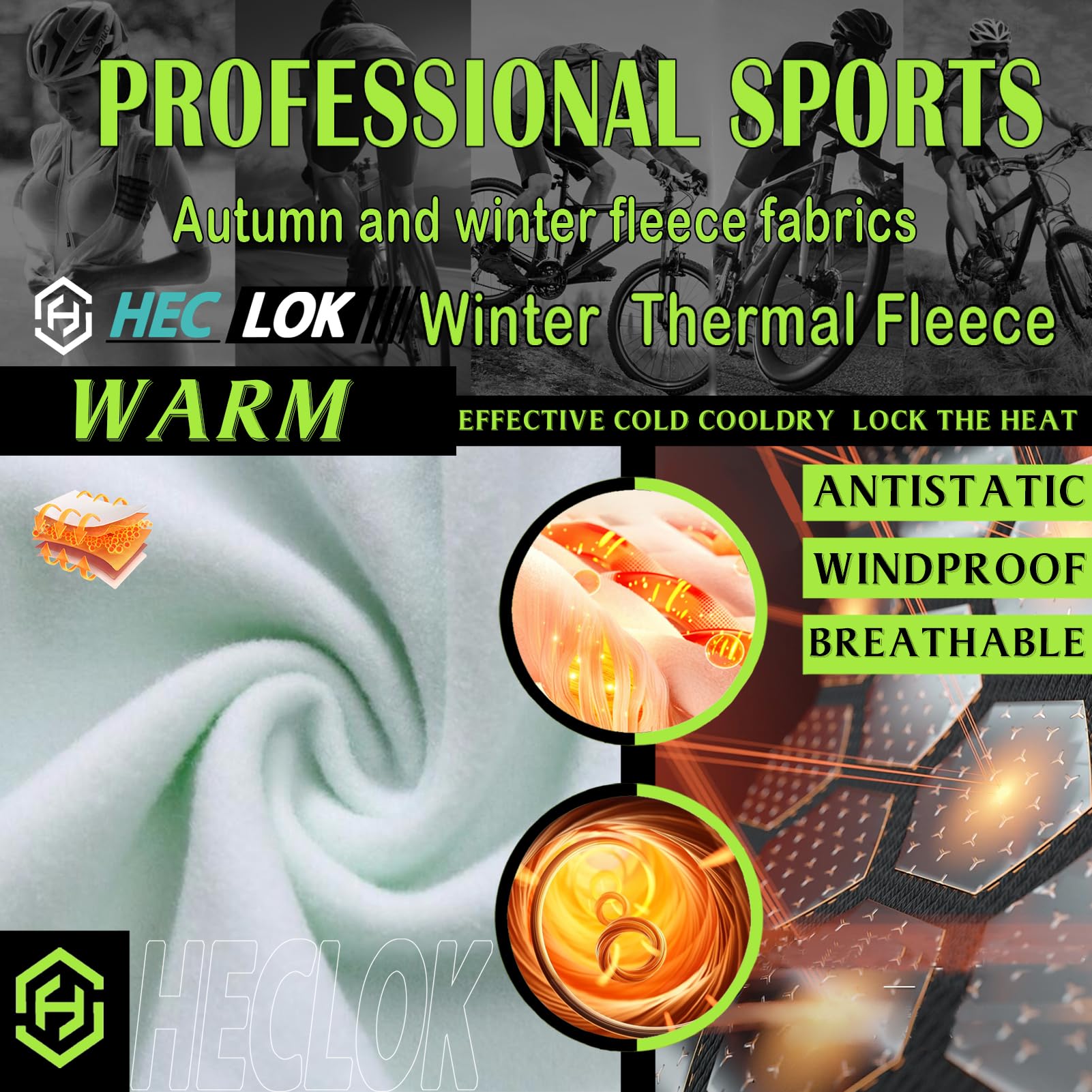 Men Cycling Clothing Set Winter Long Sleeve Jacket+Cycling Pants with 9D Pad+Windproof Cycling Glasses (TYP-5,XS)