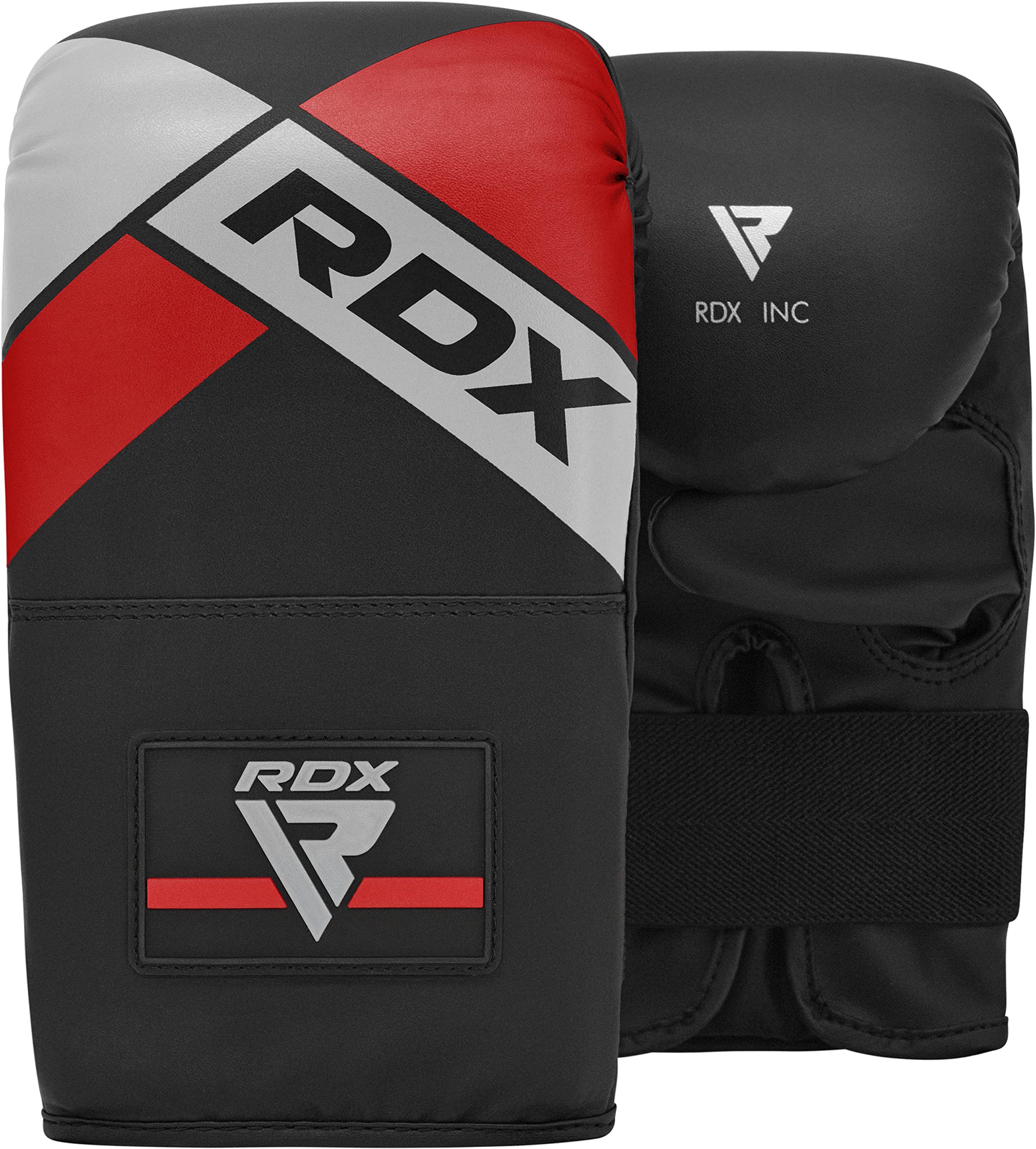 RDX Punching Bag UNFILLED Set Muay Thai Training Gloves with Punch Mitts Hanging Chain, Great for MMA, Kick Boxing, Martial Arts, 4PC Available in 4FT 5FT