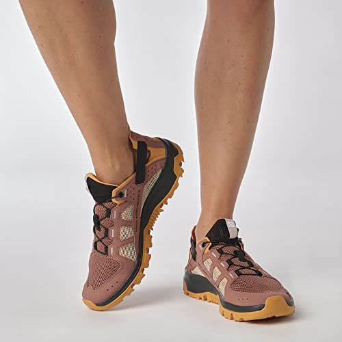 SALOMON Women's Outdoors & Sports Sandals, Cedar Wood Buckskin Rose Cloud, 7