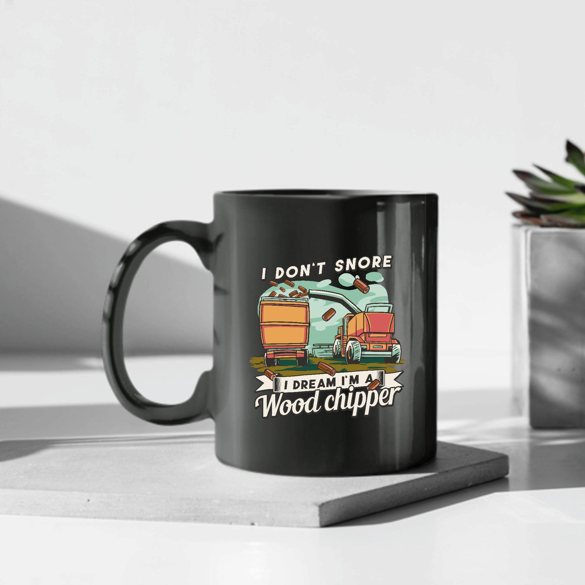 Men s Wood Chipper Inspired Gift The perfect gift for DIY enthusiasts and tools lovers 11oz 15oz Black Coffee Mug