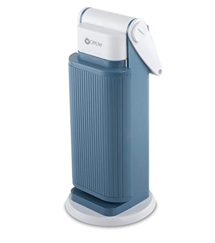 OttLite 13 Watt Magnifier Task Lamp with 2X Magnification and Swivel Base, Dark Blue