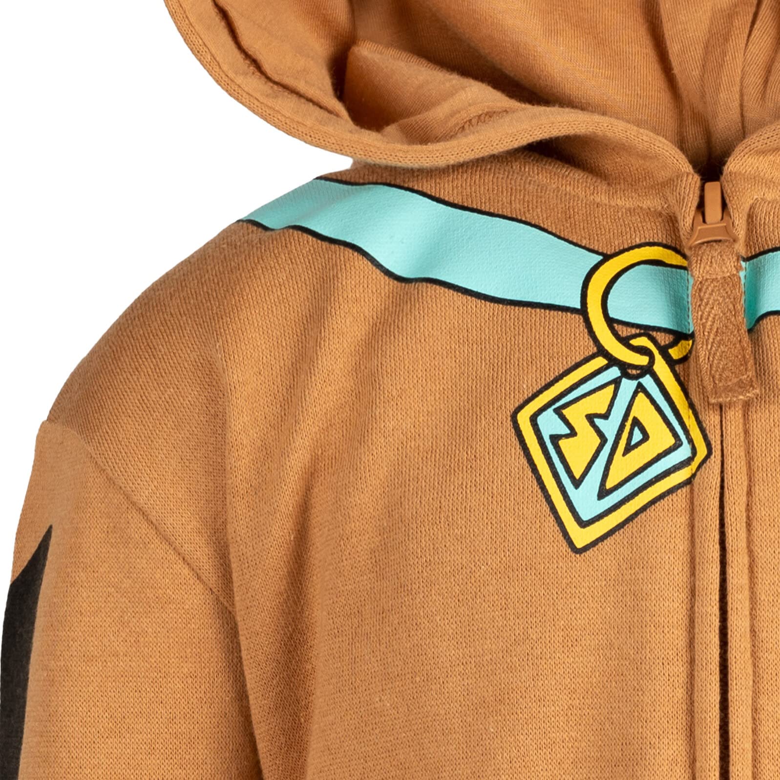 Scooby-Doo Toddler Boys Fleece Zip-Up Hoodie Brown 4T
