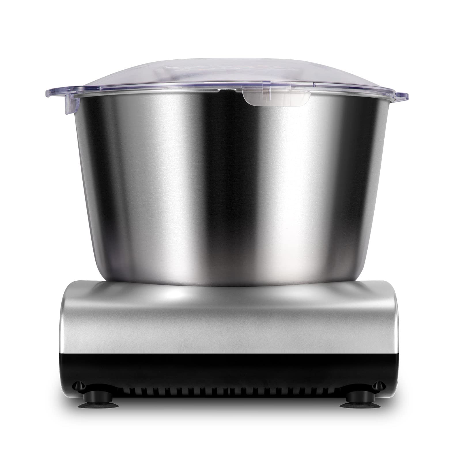 Mixer Kitchen Electric Stand Mixers LCD Display 6QT Bowl And Heating & Fermentation Function With Dough Hock,Cream Sticker,Egg Whick(Silver)