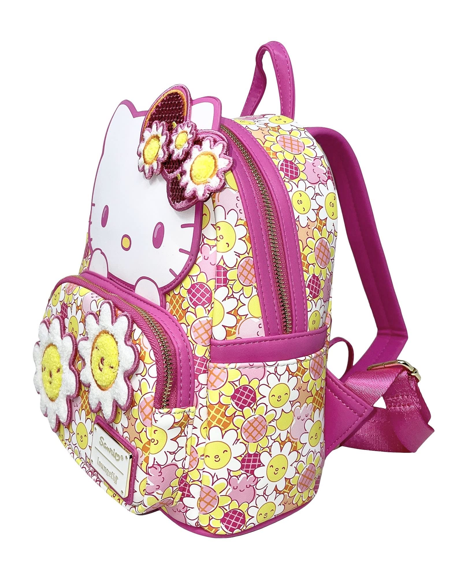 Loungefly Sanrio Hello Kitty Floral Cosplay Womens Double Strap Shoulder Bag Purse
