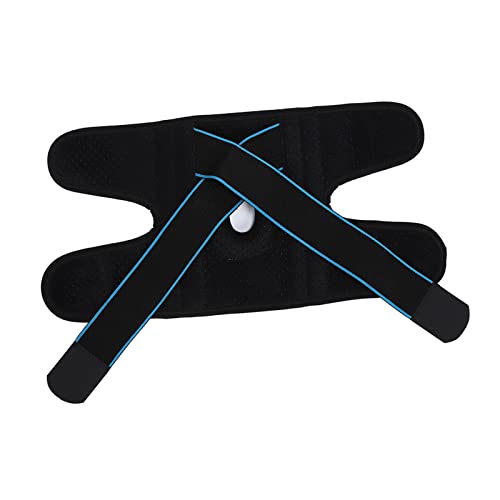 VINGVO Knee Support, Polyester Hook and Loop Knee Support for Exercise Protection (Blue)