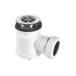 Mcalpine Stw3-Rb Water Seal Shower Trap Chrome Plated Brass, 19Mm, White