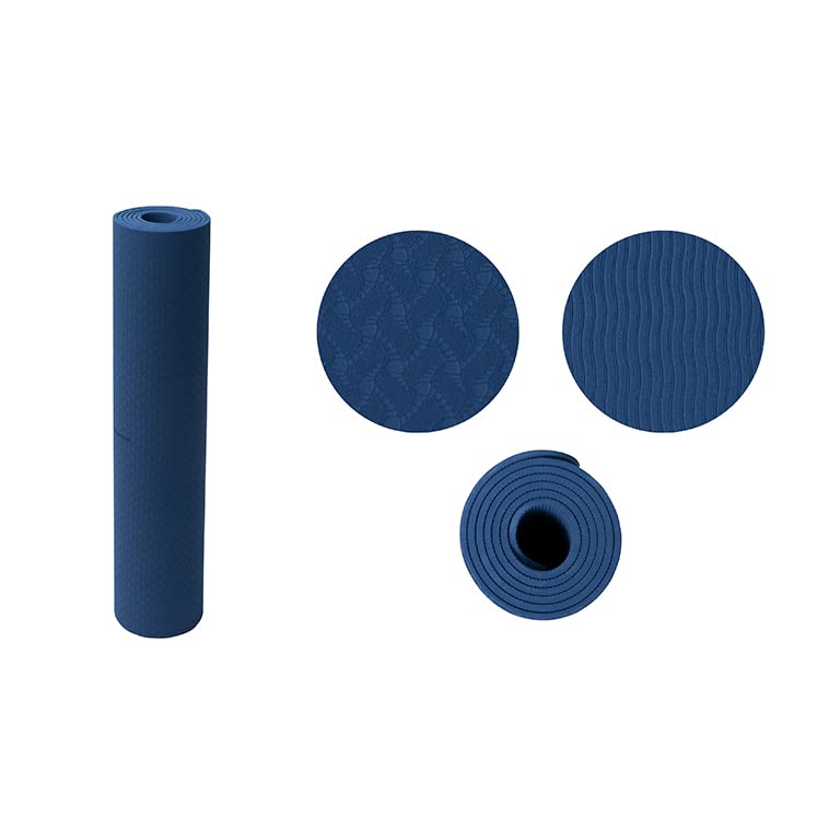 StudioAqua Yoga Mat Fitness and Exercise Non Slip with Carrying Strap for Home Flooring Workouts, Pilates, Zumba, Stretching, Eco Friendly(Blue)
