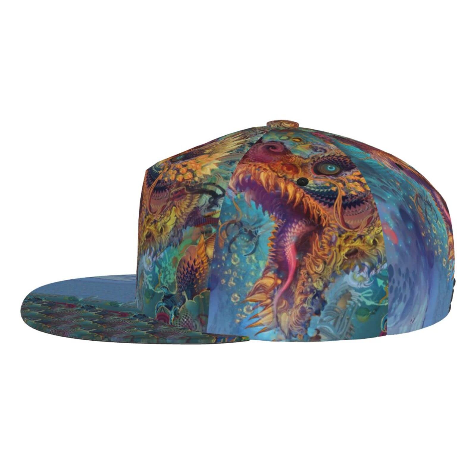 So soyeabo Flat Bill Adjustable Snapback Hat Cool Hip Hop Baseball Caps for Men and Women