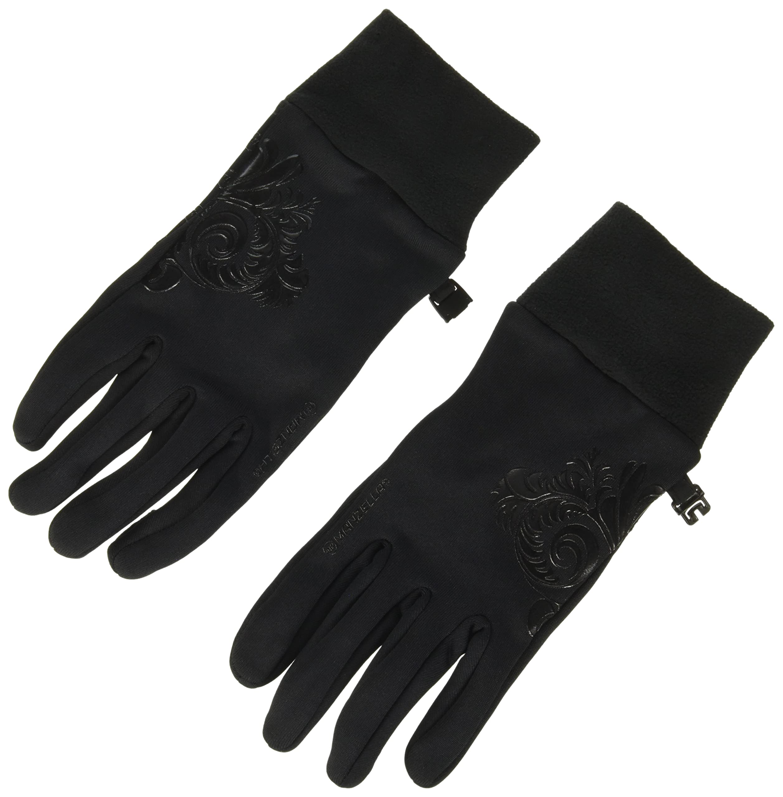 Manzella Power Stretch Touch Tip Glove, Black, Medium/Large