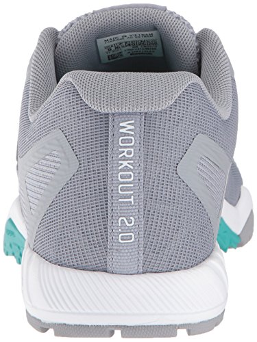 Reebok Women's ROS Workout TR 2.0 Sneaker, Cool Shadow/Solid Teal/White, 6.5