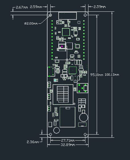 XFCZMG Beam V1.1 CH9102F CHIP SX1262 LORA 868/915MHZ ESP32 WiFi Wireless Bluetooth Module GPS NEO-M8N IPEX 18650 Battery Holder (868MHZ)