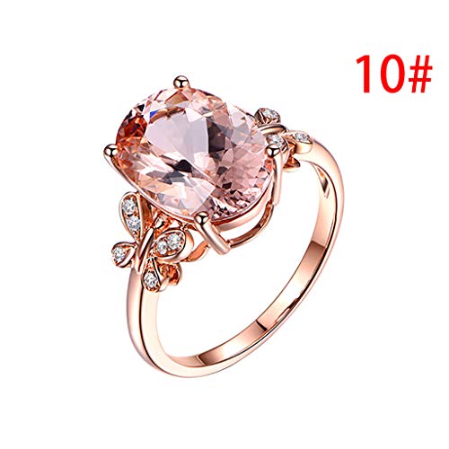 Rose Natural Plated Gold St1 Diamond 18K and Women Ring Rings Promise Rings