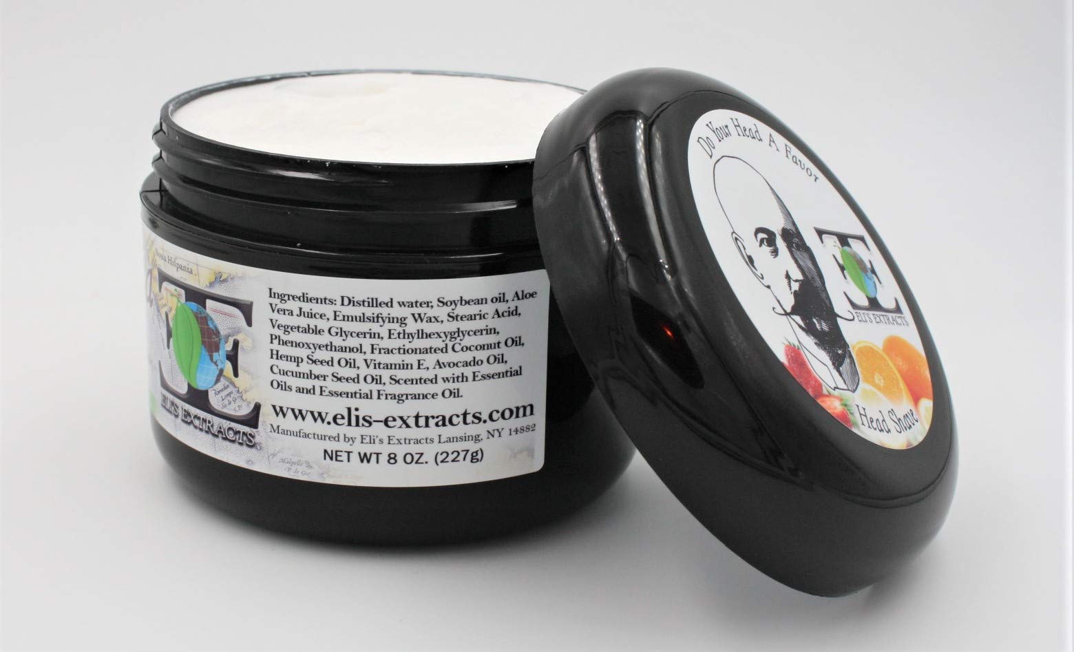 Polynesia Head Shave Cream - w/100% Organic Hemp Seed Oil - Do Your Head a Favor - Shave your head everyday and eliminate razor burn for good! Sooth & moisturize your head with essential oils & Aloe