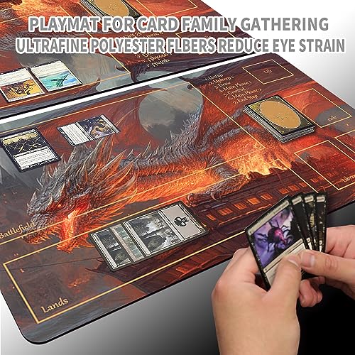 MPLR BOARD GAME Premium Gaming Mat 60 x 35 cm TCG Compatible with OCG CCG RPG MTG Gaming Mat, Mouse Mat Table Mat (Nicol-Bolas Original Game Mat)