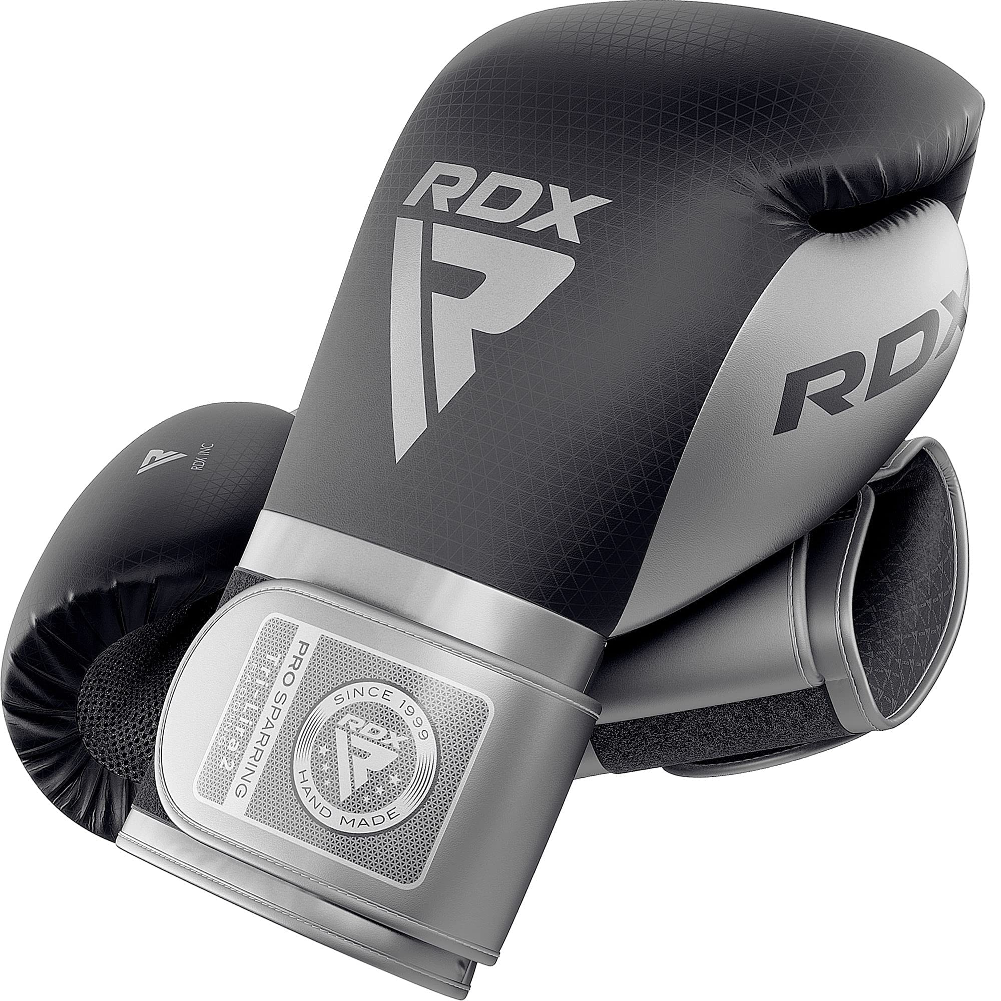 RDX Professional Boxing Sparring Gloves, Mark PRO Competition, Super Skin Maya Hide Leather, Multi-Layered, Padded Wrist Support, EZ Strap for Firm Secure Fit, Kickboxing Training