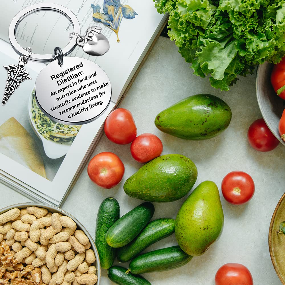 TGBJE Dietitian Gift RD Registered Dietitian Gift Registered Dietitian Keychain Thank You Gift For Dietitian Nutritionist Gift (registered dietitian kc)