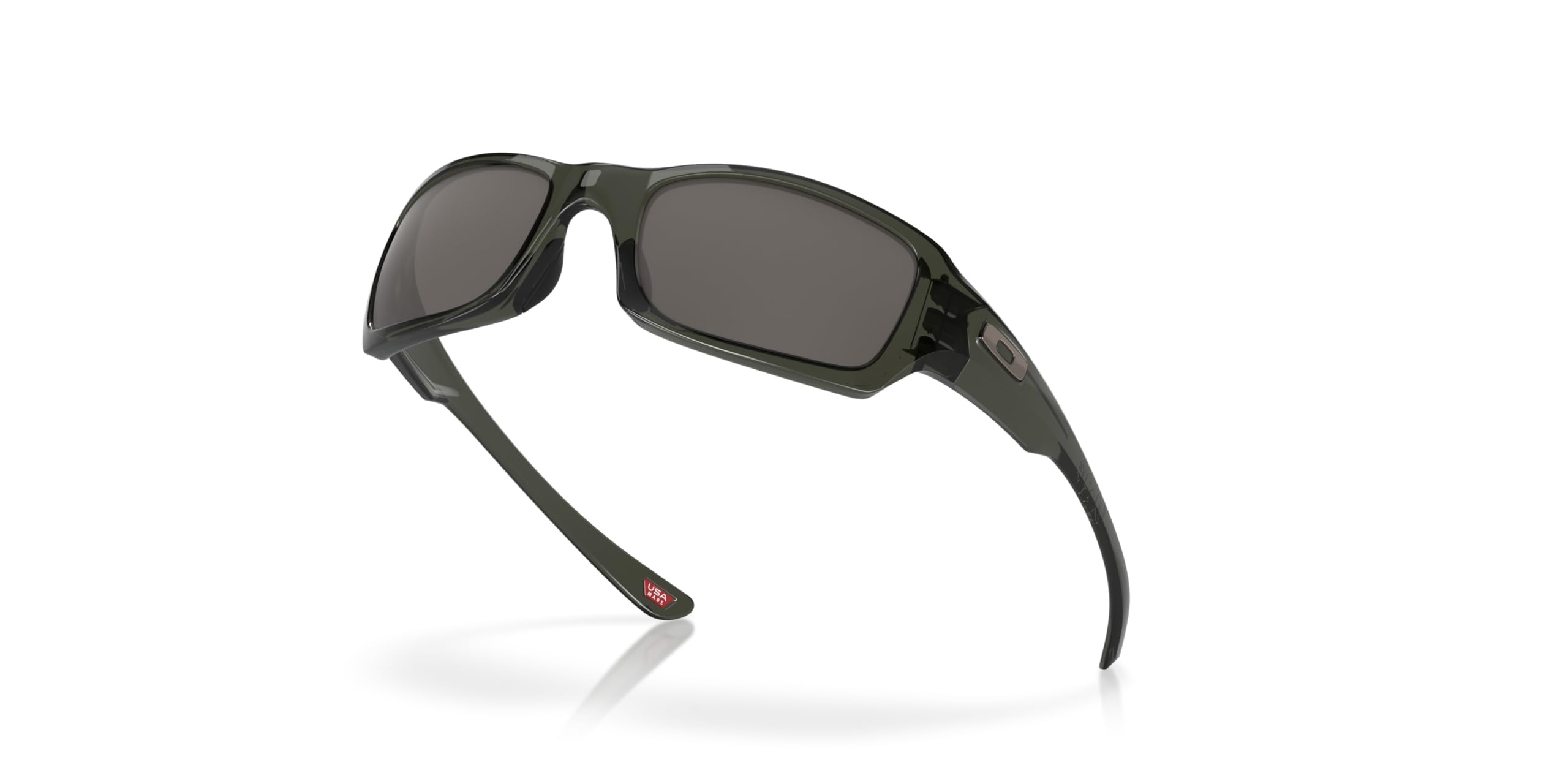 Oakley Men's OO9238 Fives Squared Rectangular Sunglasses, Matte Black Tonal USA Flag Logo/Prizm Grey, 54mm
