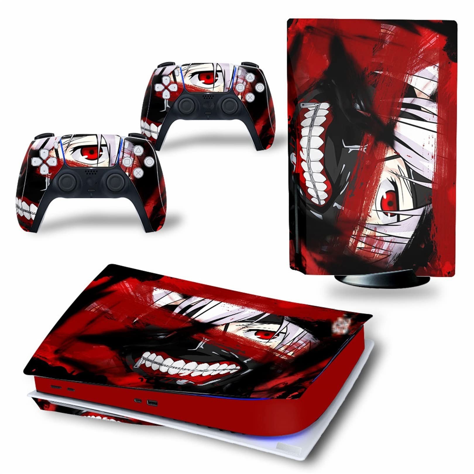 Top factory BUCEN for PS5 Skin Disc Edition & Digital Edition Console and Controller Vinyl Cover Skins Wraps Scratch Resistant, Compatible with for PS5 178700 Anti Scratch (Size : Digital Edition)