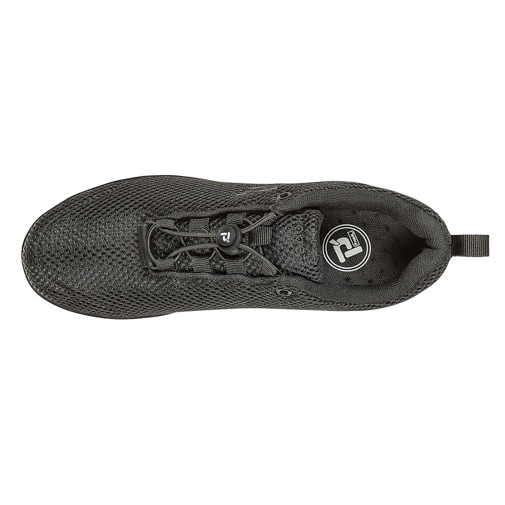 Propét Womens TravelFit Prestige Walking Shoe, Black, 11 XX-Wide US