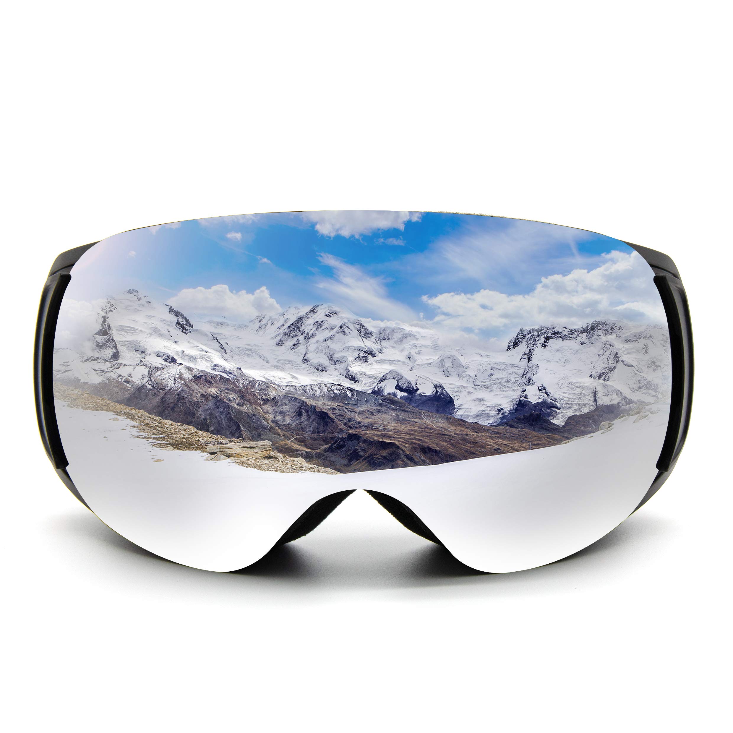 MONKEY FOREST NRG Series Ski Goggles with Anti-Slip Strap Interchangeable Lens Adults