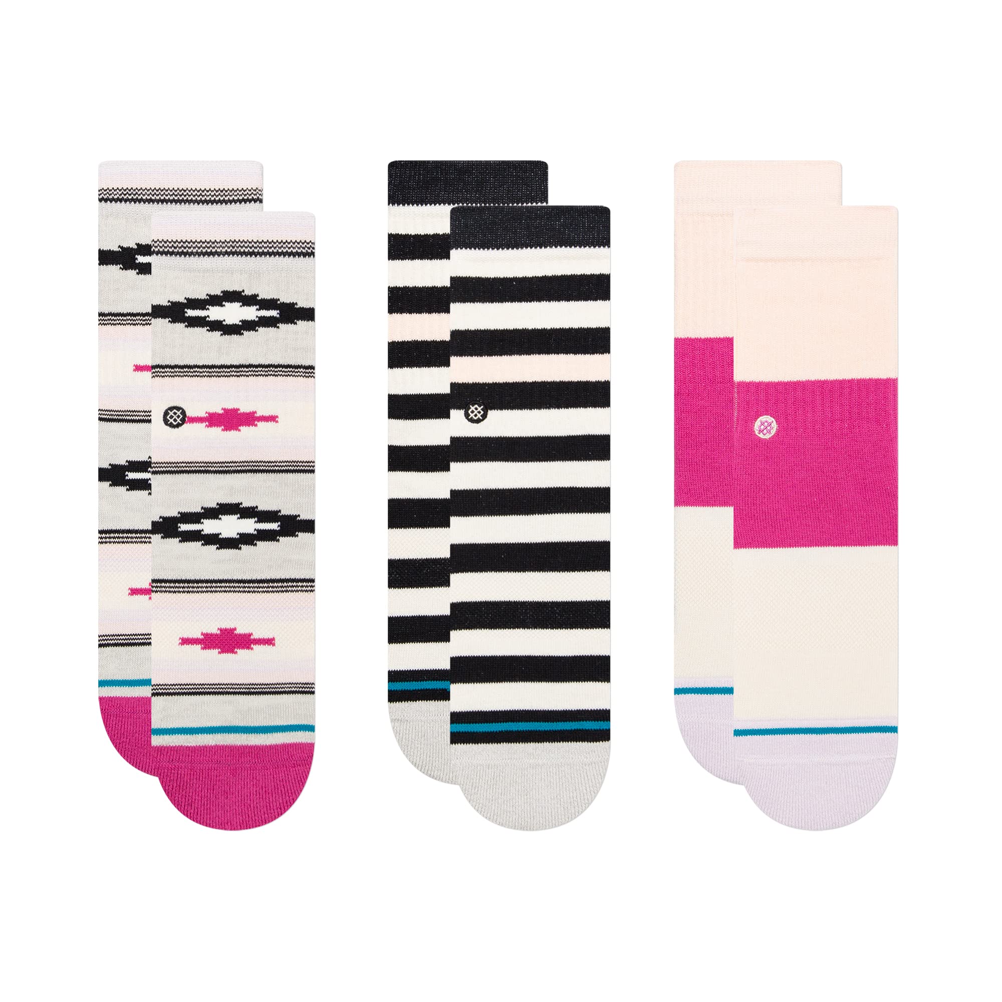 Stance Serape 3-Pack (Little Kid/Big Kid) Blue MD (11 Little Kid - 1 Little Kid Shoe Size)