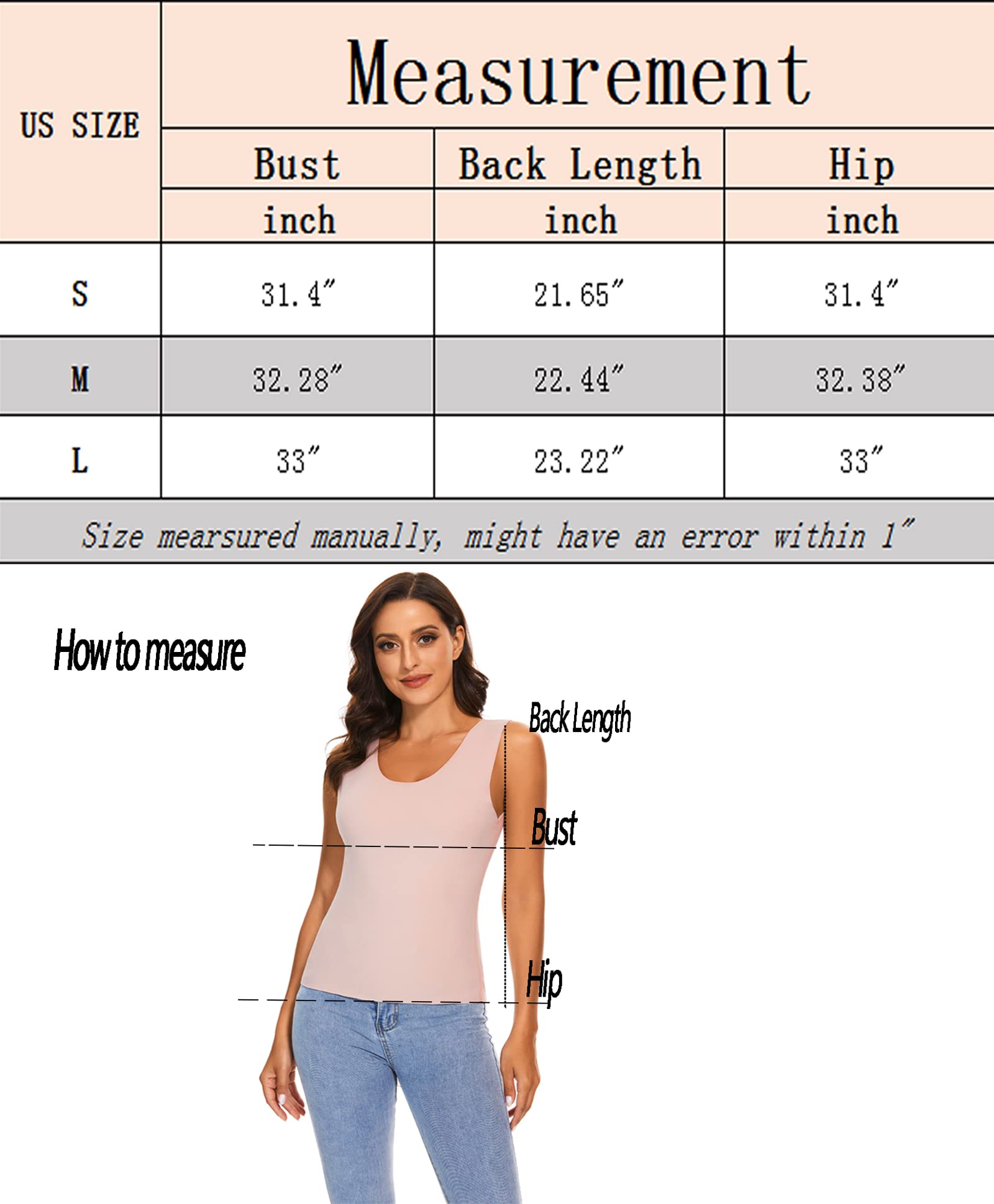 TLGAVQUEEN Womens Thermal Tank Tops Warm Base Layer Sleeveless Underwear Black Purple M
