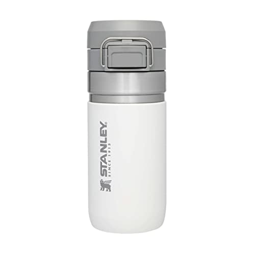 Stanley Quick Flip Stainless Steel Water Bottle .47L / 16OZ Polar β Leakproof Metal Water Bottle Kids - Push Button Locking Lid - BPA-Free Kids Thermos Water Bottle - Dishwasher Safe