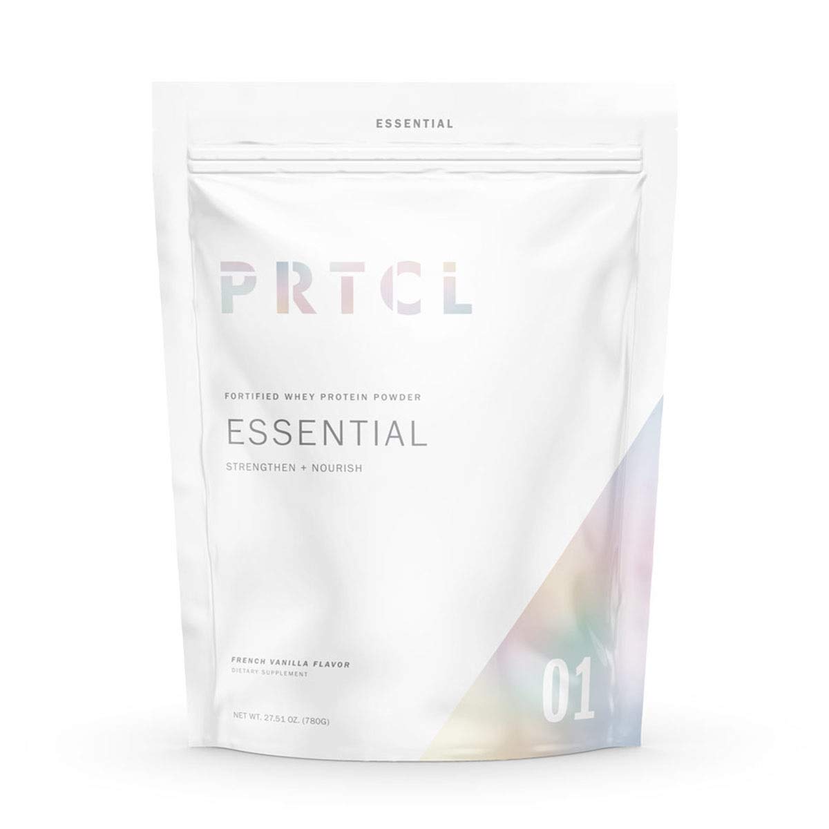 PRTCL Essential French Vanilla Whey Protein Powder - 2 lbs., 30 Servings, 20g Protein per Scoop