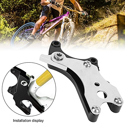 Shanrya Road Bike Disc Brake Conversion, Bicycle Disc Brake Adapter Practical Integrated CNC for Bike Modification