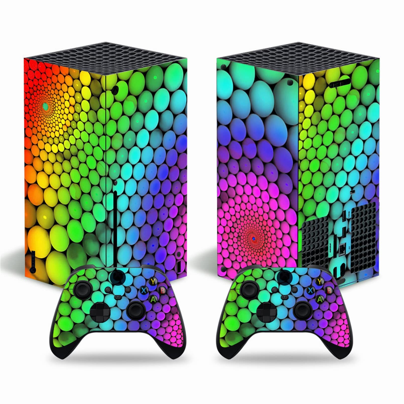 Top factory Skin Decal Protective Vinyl Skin Decal Cover for Series X Console Skins Wrap Sticker with Two Free Wireless Controller Decals 36308 Decal