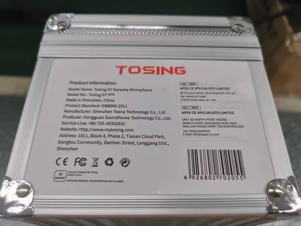 TOSING G7 Professional Karaoke Machine for Adults/Kids with Microphone Wireless,Portable Bluetooth PA System Speaker,Singing Microphone for Outdoor,Party,Home,Car,Church