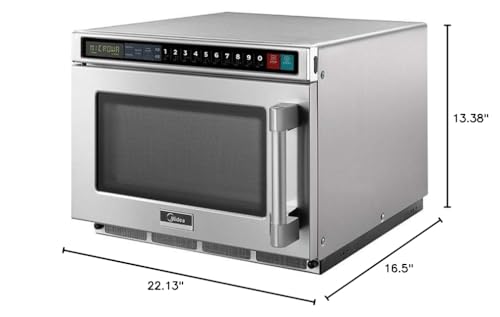 Midea Equipment 1817G1A Commercial Microwave, 1800 Watts, Stainless Steel