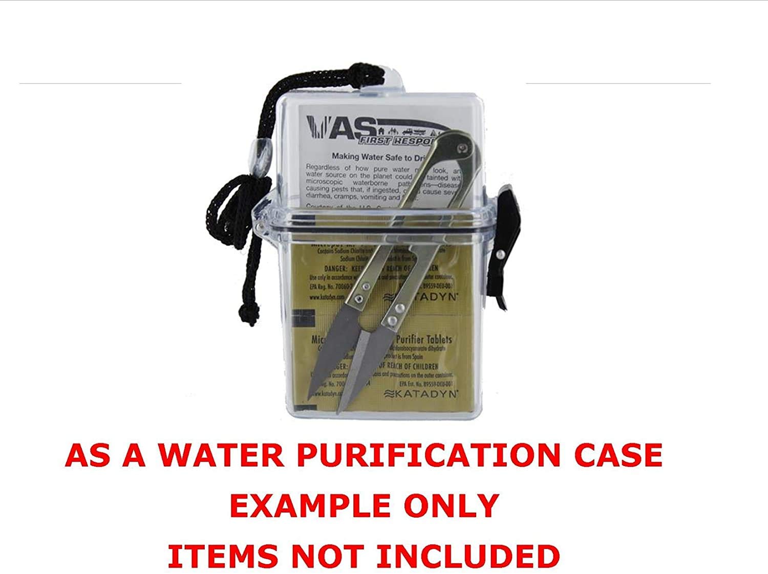 Readi USA White Waterproof (Spills Splashes) Dry Box Case- Beach, Boat & Pool - Money, Id, Key's Cigarettes N More - Travel Camping Hiking Geocache First Aid Organization & Security