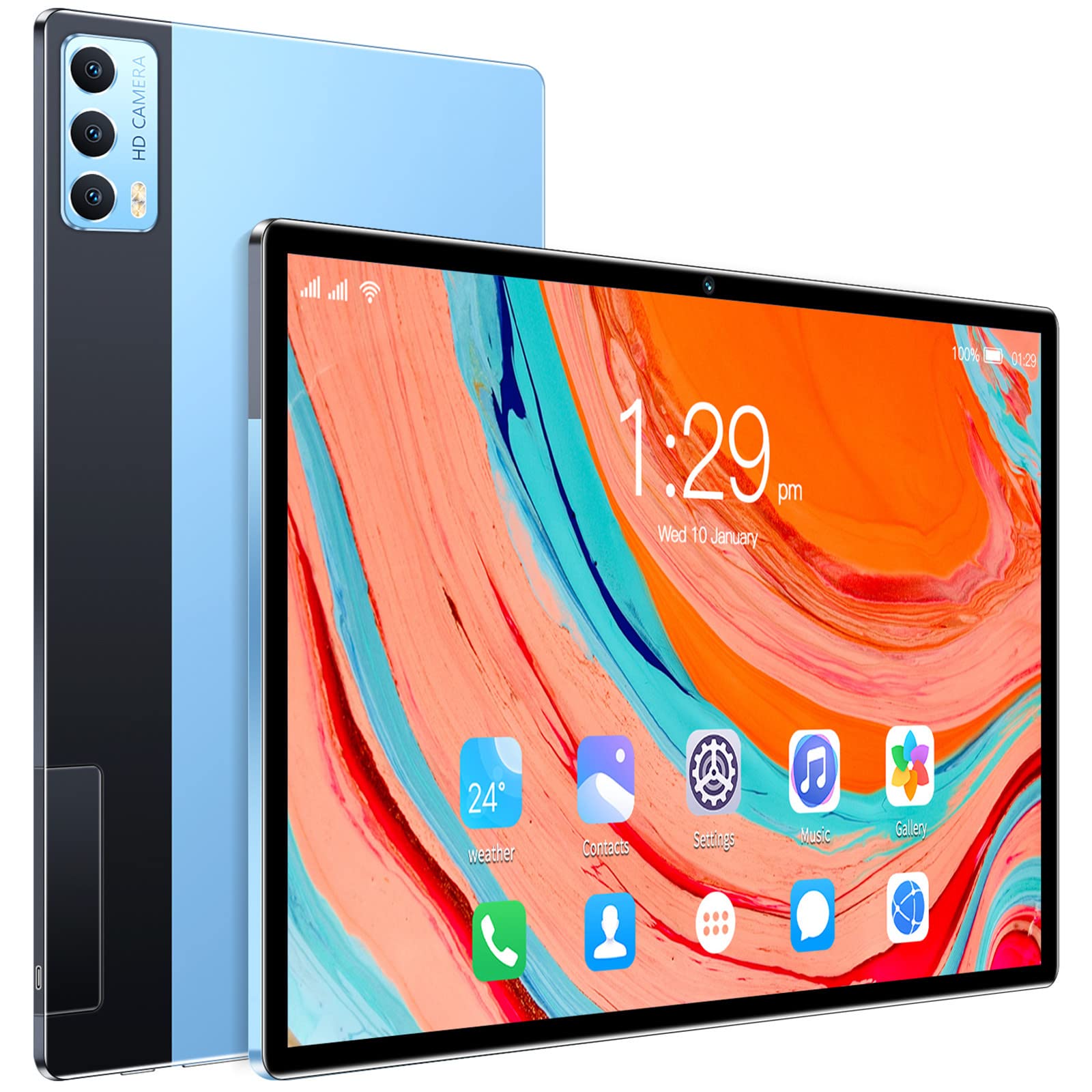 Clearance Android Tablet, 10.1 inch Smart Tablet 1+16GB ROM Octa-Core WIFI Dual Card Smart Call Game Tablet Best for Adults Working Childrens School Learning Birthday Gift