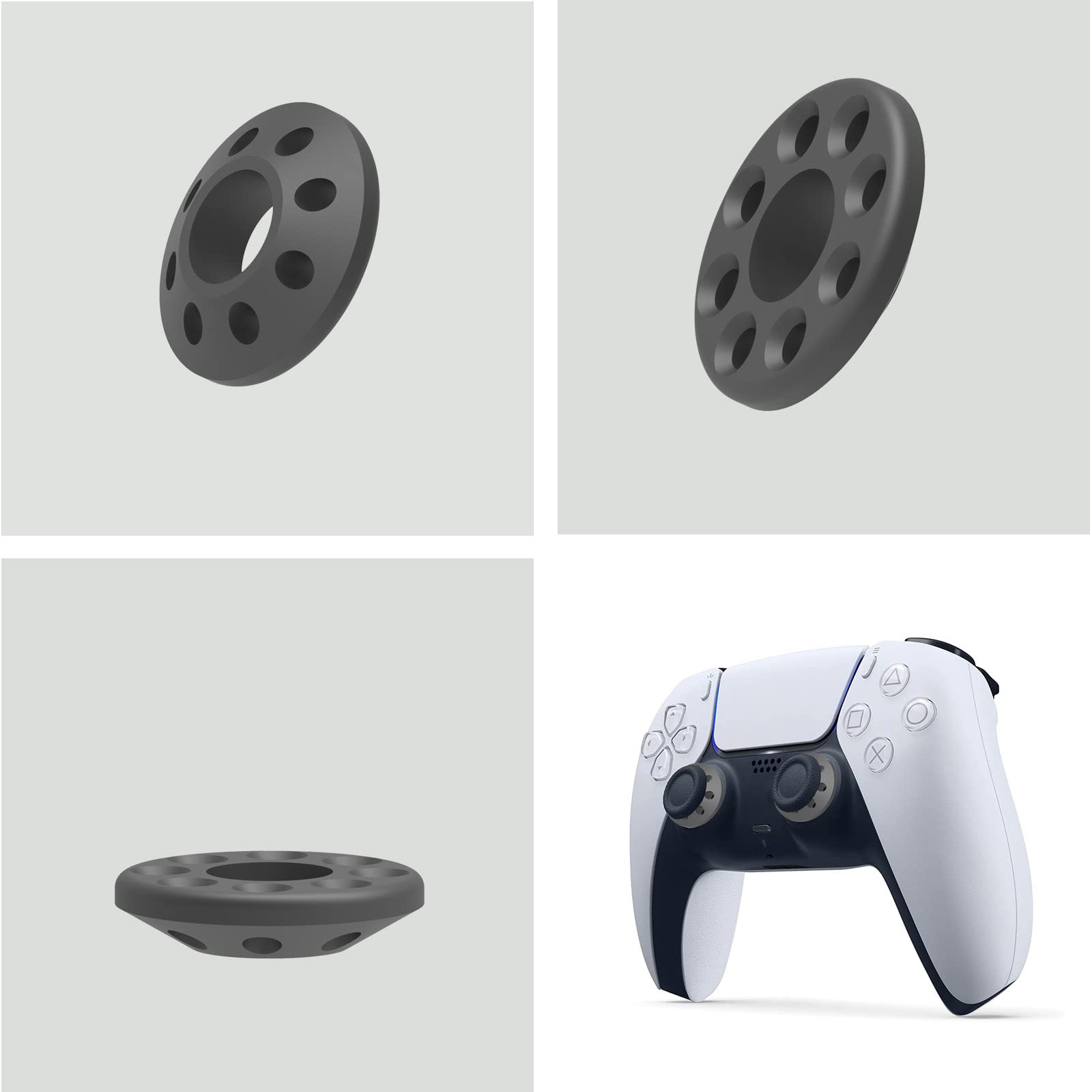yothchose Compatible with PowerA Nintendo Switch/PowerA Xbox Series X S Controller Precision Rings Aim Target Motion Rings Thumstick Joystick Loop Rings Accessories Easy Hard Strength