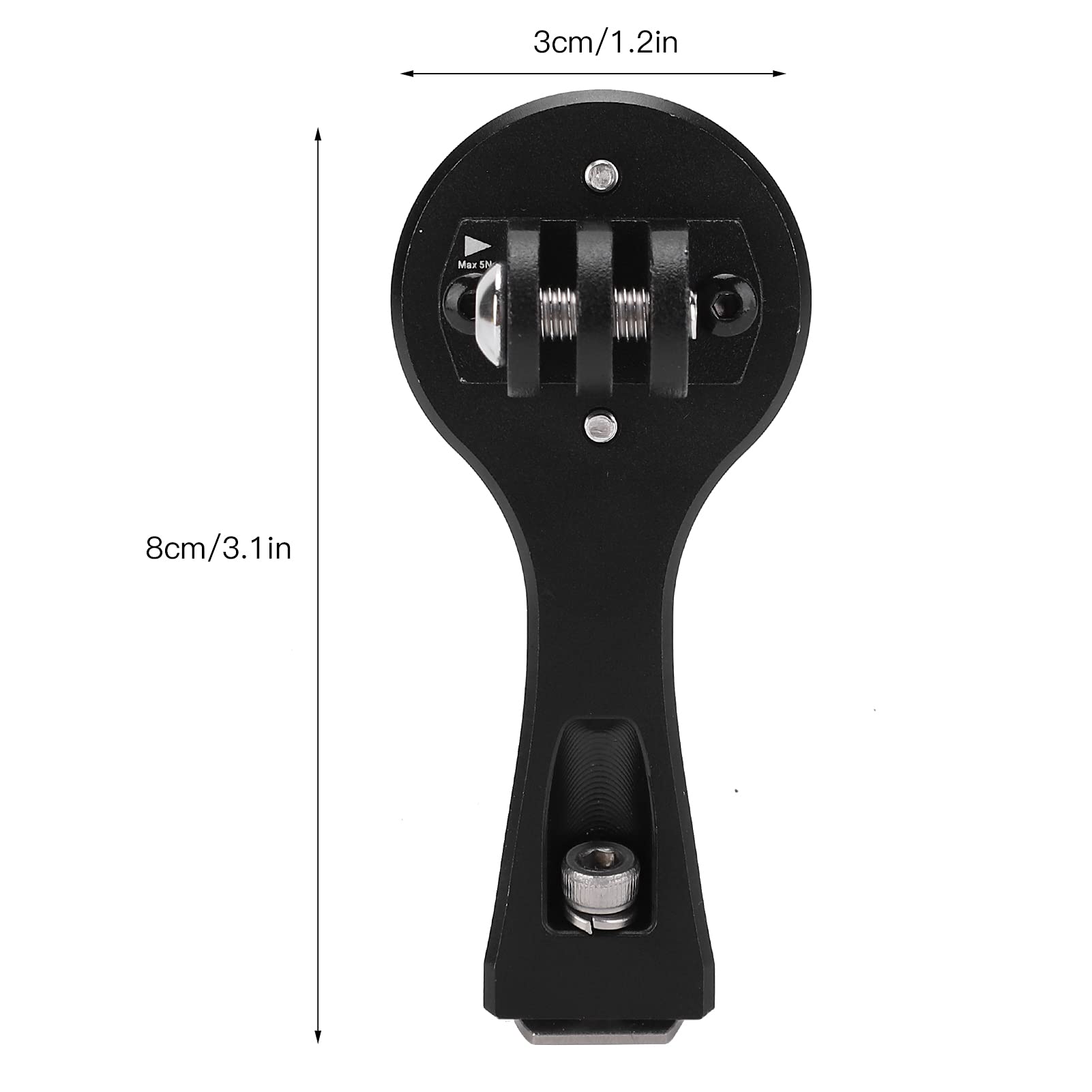 Shanrya Bicycle Computer Bracket, Dometer Extension Holder Practical Black for Mountain Bikes for Road Bikes