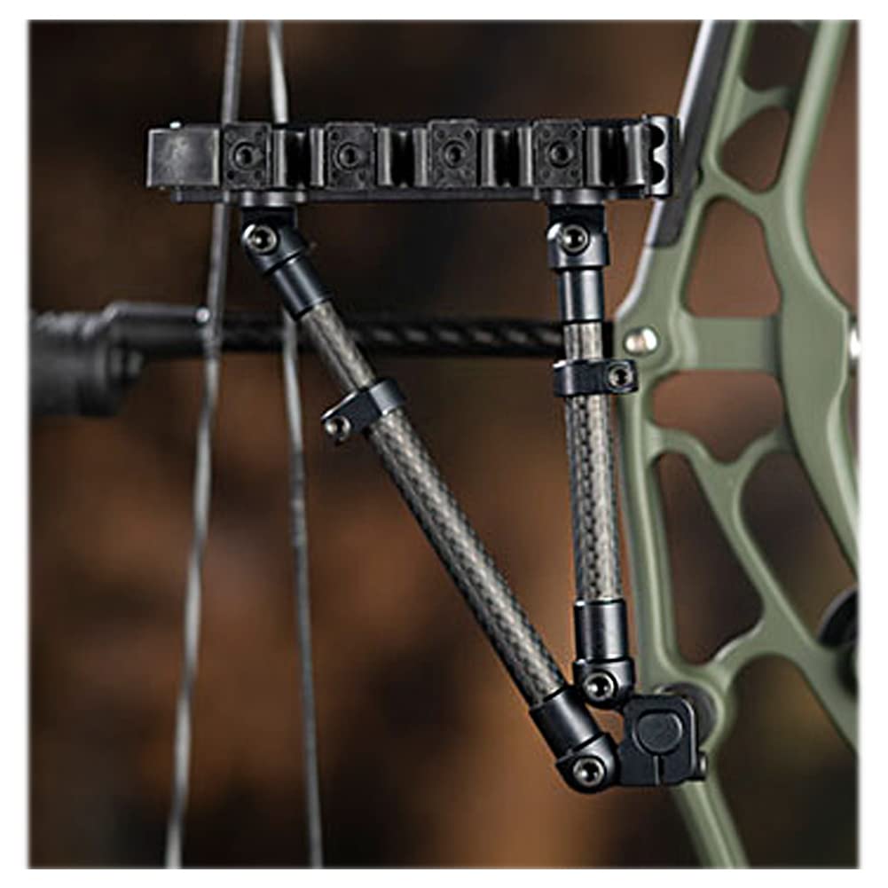 Tightspot Pivot 2.5 2-Piece 5 Arrow Fully Adjustable Dual-Locking System Aluminum Right Hand Quiver for Customized Fit, Black