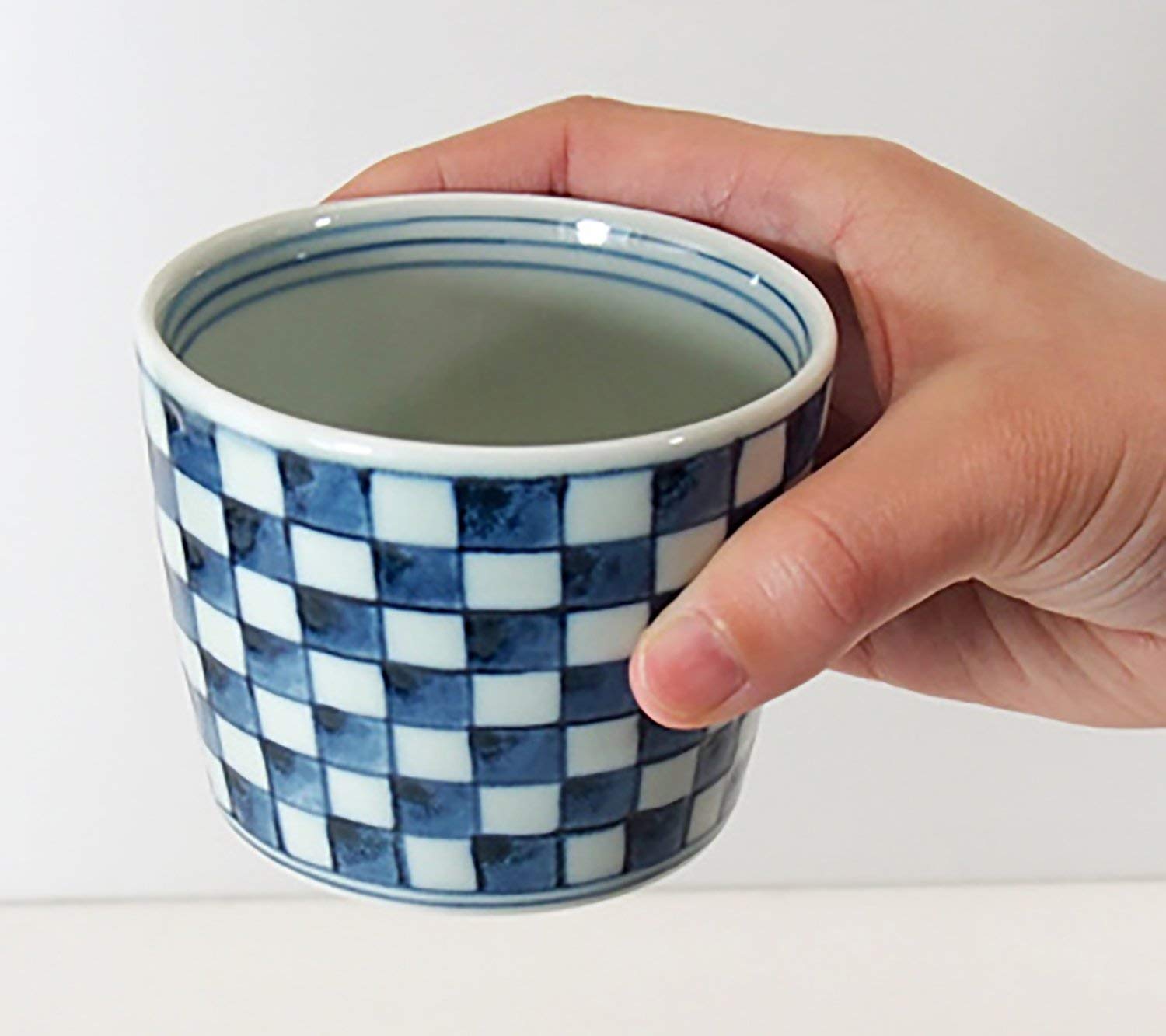 Saikai Pottery Japanese Soba choko cups with Japanese traditional pattern,Set of 5
