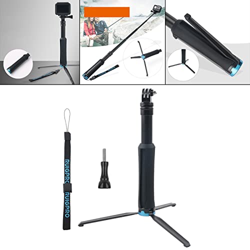 Ronyme Portable Selfie Stick Tripod Stand Extension Pole for Action Cameras - No Long Screw