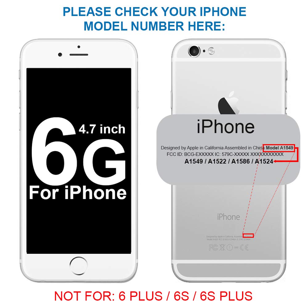 MMOBIEL SIM Card Slot Tray Holder Replacement Compatible with iPhone 6 2014 - Incl. SIM Pin - Black